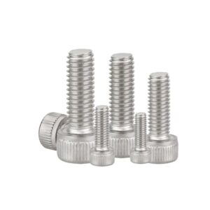 rawars hexagon socket screws 304 stainless steel knurled cup head hexagonal machine wire screw screw straight cylindrical head hexagonal bolt screw (size : m5*12)