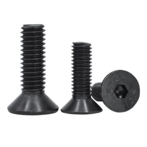 10pcs 10.9 grade countersunk head hexagon socket screws high strength flat head hexagon socket bolts flat cup screws hexagon socket screws (size : m5*12)