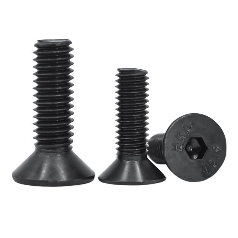 10pcs 10.9 Grade countersunk Head Hexagon Socket Screws high Strength Flat Head Hexagon Socket Bolts Flat Cup Screws Hexagon Socket Screws (Size : M5*12)