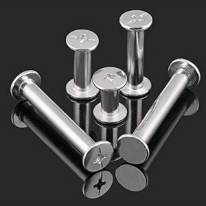 m5x12 mm -5pcs posts binding post chicago screws leather stud nickel plated (m5*12 mm -5pcs)