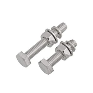 chanwa stainless steel hexagonal bolts and nuts set daquan extended screw combination (size : m5*12)