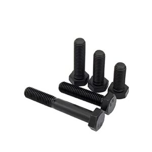 chanwa iron black outer hexagonal screw lengthened screw hexagonal bolt 5m6m8m10m12m14m16m18m20 (size : m5*12)