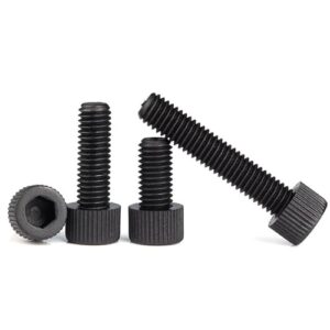 Hexagon Socket Screws 10pcs Black Nylon hex Socket Screws Cylindrical Head Plastic Glue Insulated Machine Screws Cup Head Hexagon Socket Bolts (Size : M5*12)