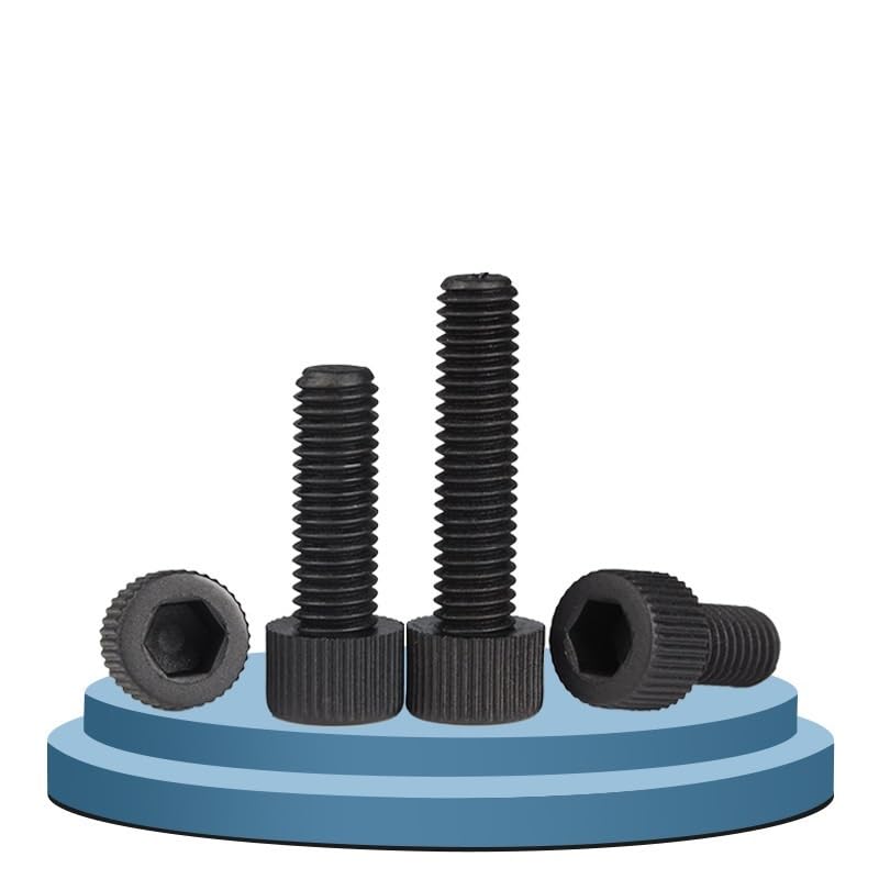 Hexagon Socket Screws 10pcs Black Nylon hex Socket Screws Cylindrical Head Plastic Glue Insulated Machine Screws Cup Head Hexagon Socket Bolts (Size : M5*12)