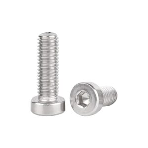 Hexagon Socket Screws 304 Stainless Steel Thin Head Hexagon Socket Screws Flat Head Bolts Short Head Hexagon Socket Screws (Size : M5*12 5pcs)