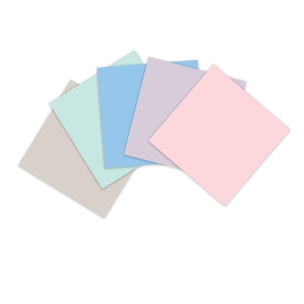 Post-it 100% Recycled Paper Super Sticky Notes, 2X The Sticking Power, 3x3 in, 5 Pads, 70 Sheets/Pad, Wanderlust Pastels Collection (654R-5SSNRP)