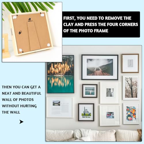 102 Pcs Adhesive Poster Sticky Tack Putty,Removable Putty Non-Toxic Mounting Poster Putty Reusable Wall Safe Tack Putty for Wall Hanging Pictures Museum, Cleaning, Nail (White)