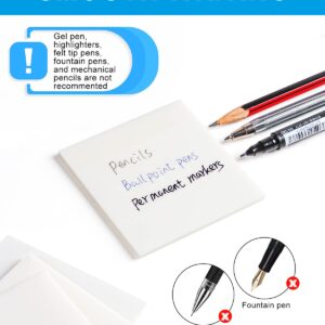 GEAoffice 450 Sheets Transparent Sticky Notes Set - 3x3 inch Clear Sticky Notes Tabs Colorful Self-Adhesive for Book Annotation, See Through Sticky Notes for Tracing, School & Office (9 Pack)