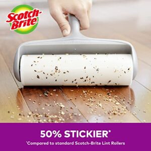 Scotch-Brite Pet Extra Sticky Large Surface Roller, Designed for Pet Hair, 60 Sheets