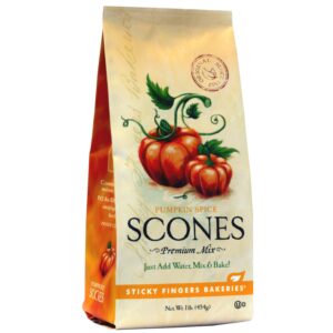 sticky fingers mix scone pumpkin spice 14 oz