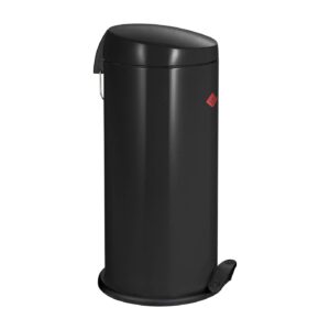 wesco capboy maxi pedal, 6.6 gal (22 l) rubbish bin, 30 x 30 x 64 cm, black