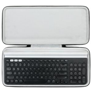 khanka hard travel case replacement for logitech k780 multi-device wireless keyboard