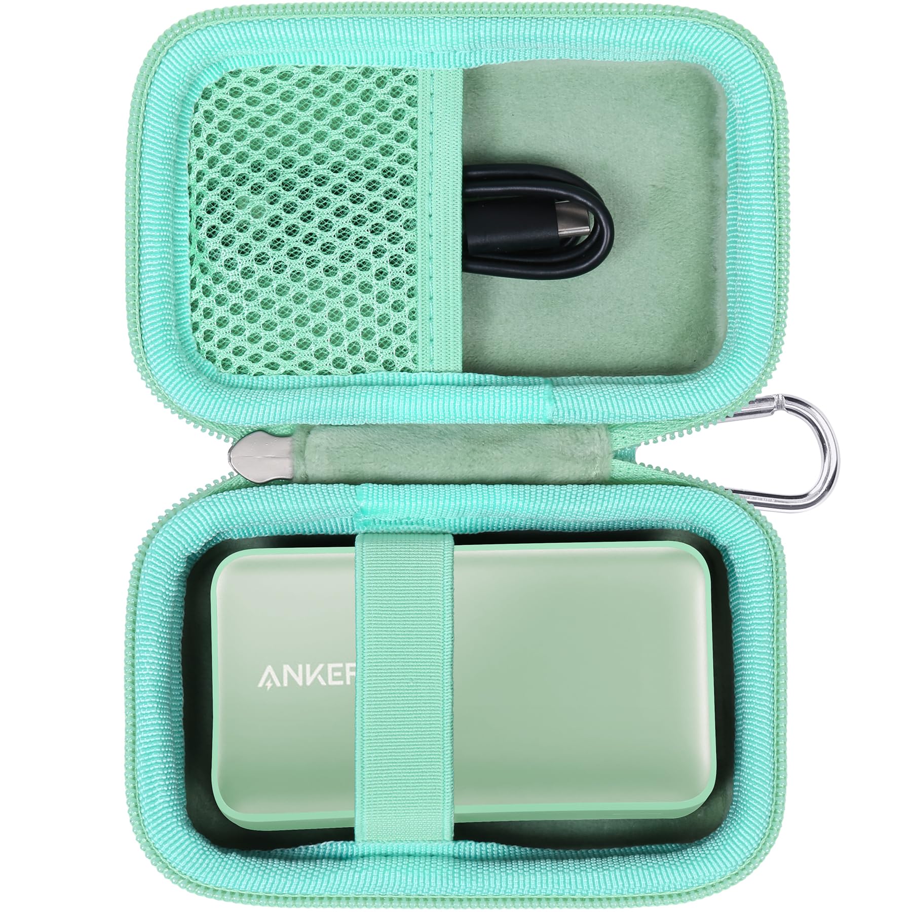 khanka Hard Travel Case Replacement for Anker 533 Power Bank/Anker Nano Power Bank,10000mAh Portable Charger (PD 30W max. Leistung),Case Only（Green）