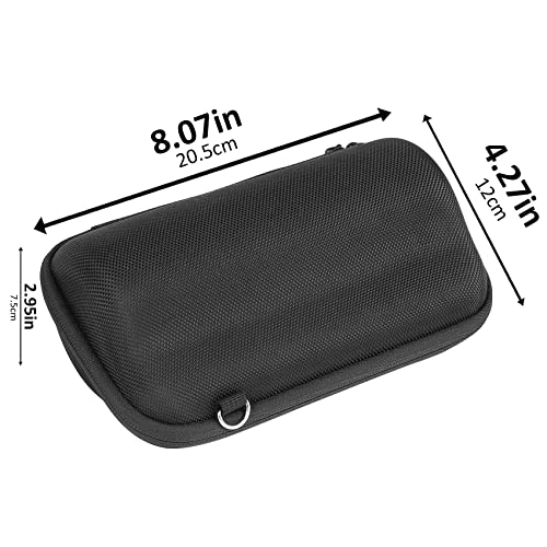 Khanka Hard Travel Case + Silicone Case Replacement for JBL Flip 6 Waterproof Portable Bluetooth Speaker (black)