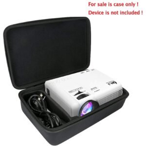 Khanka Hard Travel Case Replacement for DR. J Professional 1080P Mini Projector (Black)