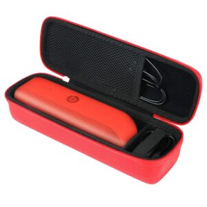 khanka hard travel case replacement for apple dr. dre beats pill+ pill plus bluetooth portable wireless speaker (red)