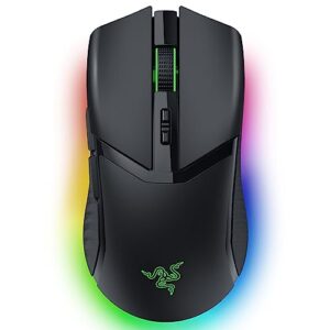 razer cobra pro wireless gaming mouse: 10 customizable controls - chroma rgb lighting - 30k optical sensor - gen-3 switches - 2.4ghz, bluetooth & usb type c - up to 170 hr battery - black