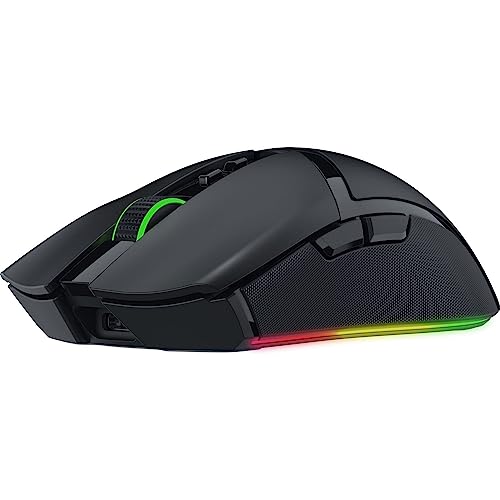 Razer Cobra Pro Wireless Gaming Mouse: 10 Customizable Controls - Chroma RGB Lighting - 30K Optical Sensor - Gen-3 Switches - 2.4GHz, Bluetooth & USB Type C - Up to 170 Hr Battery - Black