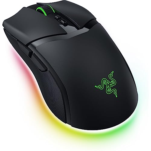 Razer Cobra Pro Wireless Gaming Mouse: 10 Customizable Controls - Chroma RGB Lighting - 30K Optical Sensor - Gen-3 Switches - 2.4GHz, Bluetooth & USB Type C - Up to 170 Hr Battery - Black