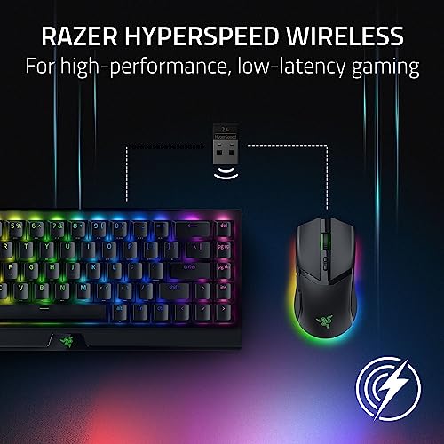 Razer Cobra Pro Wireless Gaming Mouse: 10 Customizable Controls - Chroma RGB Lighting - 30K Optical Sensor - Gen-3 Switches - 2.4GHz, Bluetooth & USB Type C - Up to 170 Hr Battery - Black