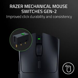 Razer Viper V3 HyperSpeed Wireless Esports Gaming Mouse: 82g Lightweight Design - 30K DPI Optical Sensor - Up to 280 Hr Battery Life - Mechanical Switches Gen-2 - Classic Black