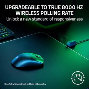 Razer Viper V3 HyperSpeed Wireless Esports Gaming Mouse: 82g Lightweight Design - 30K DPI Optical Sensor - Up to 280 Hr Battery Life - Mechanical Switches Gen-2 - Classic Black