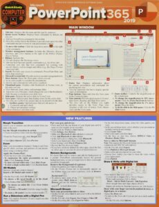 microsoft powerpoint 365 - 2019: a quickstudy laminated software reference guide