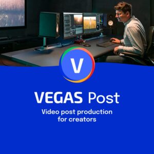 vegas post 20 - video post production for creators | video editing software | video cutting software | video editor | windows 10/11 pc | 1 license