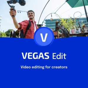 vegas edit 20 - video editing for creators | video editing software | video cutting software | video editor | windows 10/11 pc | 1 license