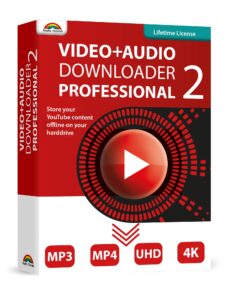 video and audio downloader pro 2 software for youtube – download your favorite youtube videos as mp4 video or mp3 audio – compatible with windows 11, 10, 8