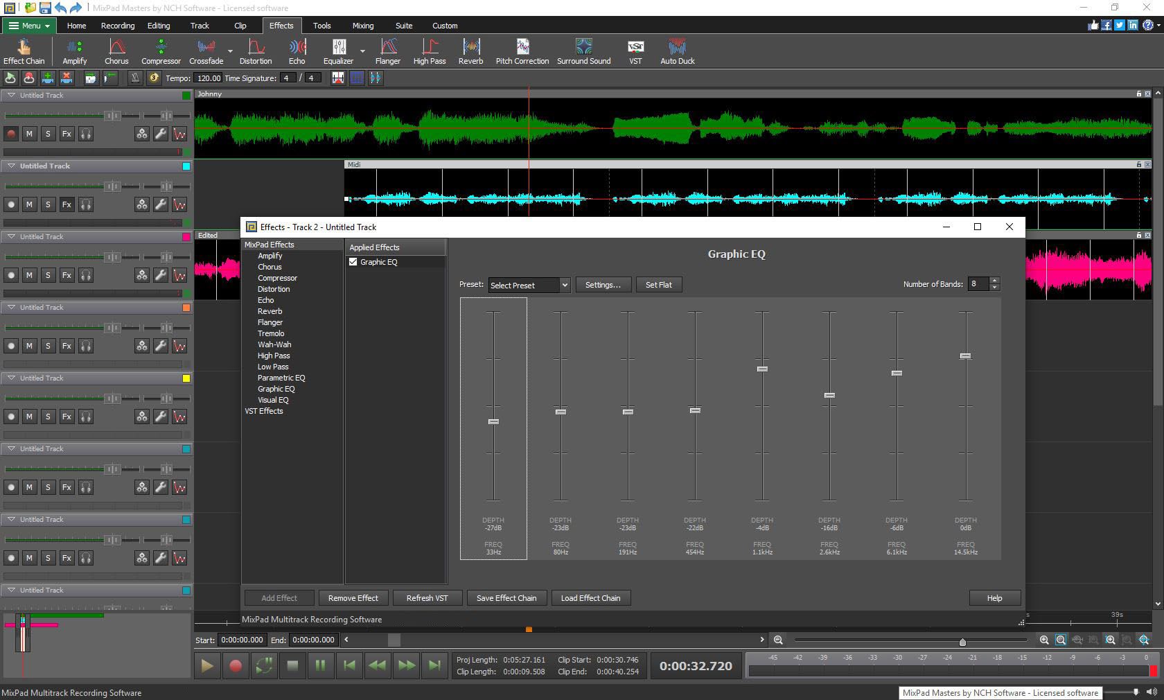 MixPad Multitrack Recording Software for Sound Mixing and Music Production [Mac Online Code]