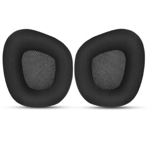 replacement ear pads cushions for corsair void & corsair void pro rgb wired/wireless gaming headsets with black mesh fabric, memory foam