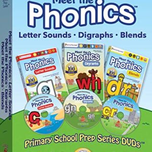 Meet the Phonics - 3 DVD Boxed Set (Meet the Letter Sounds, Meet the Digraphs & Meet the Blends)