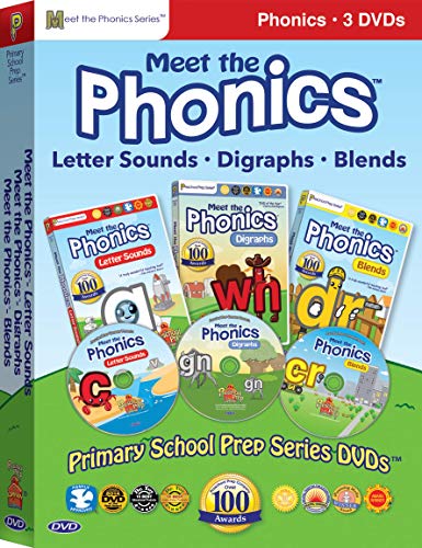 Meet the Phonics - 3 DVD Boxed Set (Meet the Letter Sounds, Meet the Digraphs & Meet the Blends)