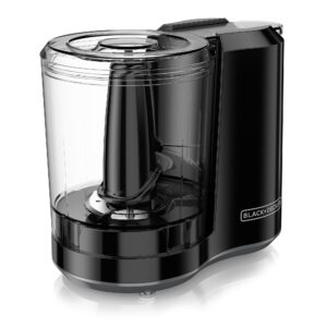 black+decker 3-cup electric food chopper, hc300b, one touch pulse, 175w motor, stay-sharp blade, dishwasher safe