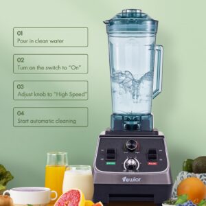 VEWIOR 2200W Blenders for Kitchen, Professional Smoothie Blender with 68oz Tritan Container & 27oz To-Go Cup, Countertop Blender for Smoothies