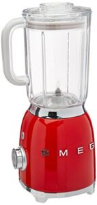 smeg countertop, red 50s style blender, 48 ounces