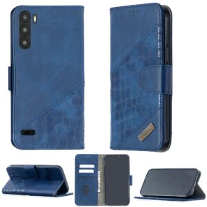 jioeuinly sky elite g63 case compatible with sky devices elite g63 phone case cover flip stand cover stitching style wallet case bf04 blue