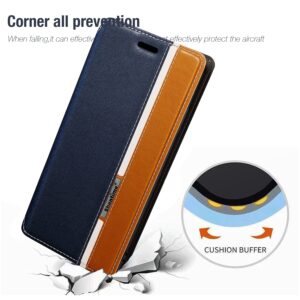 for iPhone 15 Pro Max Case, Fashion Multicolor Magnetic Closure Leather Flip Case Cover with Card Holder for iPhone 15 Pro Max (6.7”)