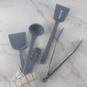 Kitchen Utensil Set – Eco Friendly, Ocean Safe, 5PCS with Soft Grip handles Great for boats, RV’s and Kitchens