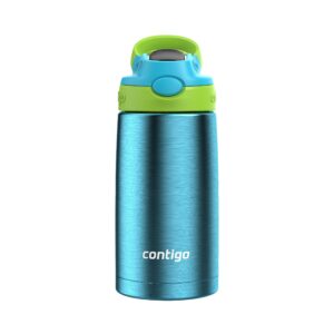 contigo aubrey kids stainless steel water bottle with spill-proof lid