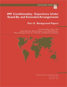 imf conditionality: experience under stand-by and extended arrangements, part ii: background papers (occasional paper)