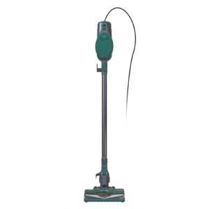 shark cs110 ultra lightweight corded stick vacuum with easy empty cup, fingertip controls, powerful suction and advanced swivel steering over hardwood or carpet (renewed) (emerald)