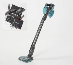 shark rocket ultra-light corded bagless vacuum for carpet and hard floor cleaning with swivel steering (qs301q), ice blue (qs301qib)