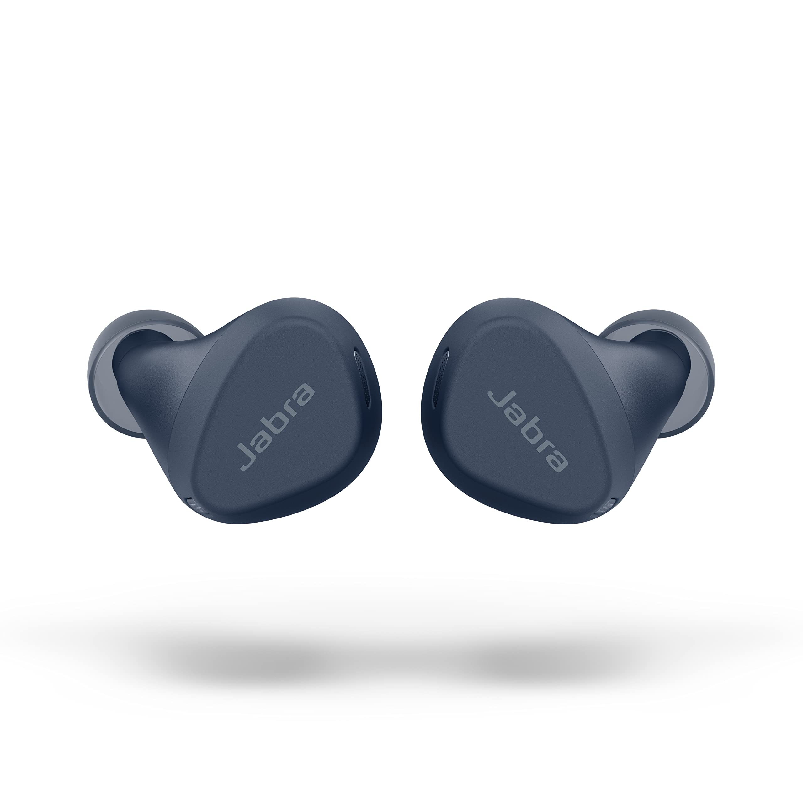 Jabra Elite 4 Active in-Ear Bluetooth Earbuds – True Wireless Earbuds with Secure Active Fit, 4 Built-in Microphones, Active Noise Cancellation and Adjustable HearThrough Technology – Navy