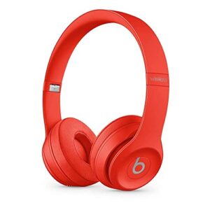 beats by dr. dre - beats solo3 wireless on-ear headphones - red (renewed)