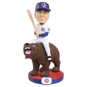 javier baez chicago cubs riding bear bobblehead mlb