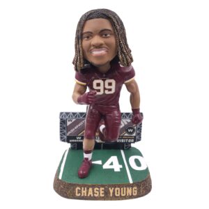 chase young washington football team scoreboard special edition bobblehead nfl