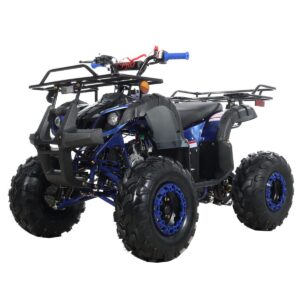 x-pro 125cc atv 4 wheels quad 125 atv quads with led lights, big 19"/18" tires!(blue, factory package)