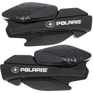 polaris atv atv handguards in black, 2 pack